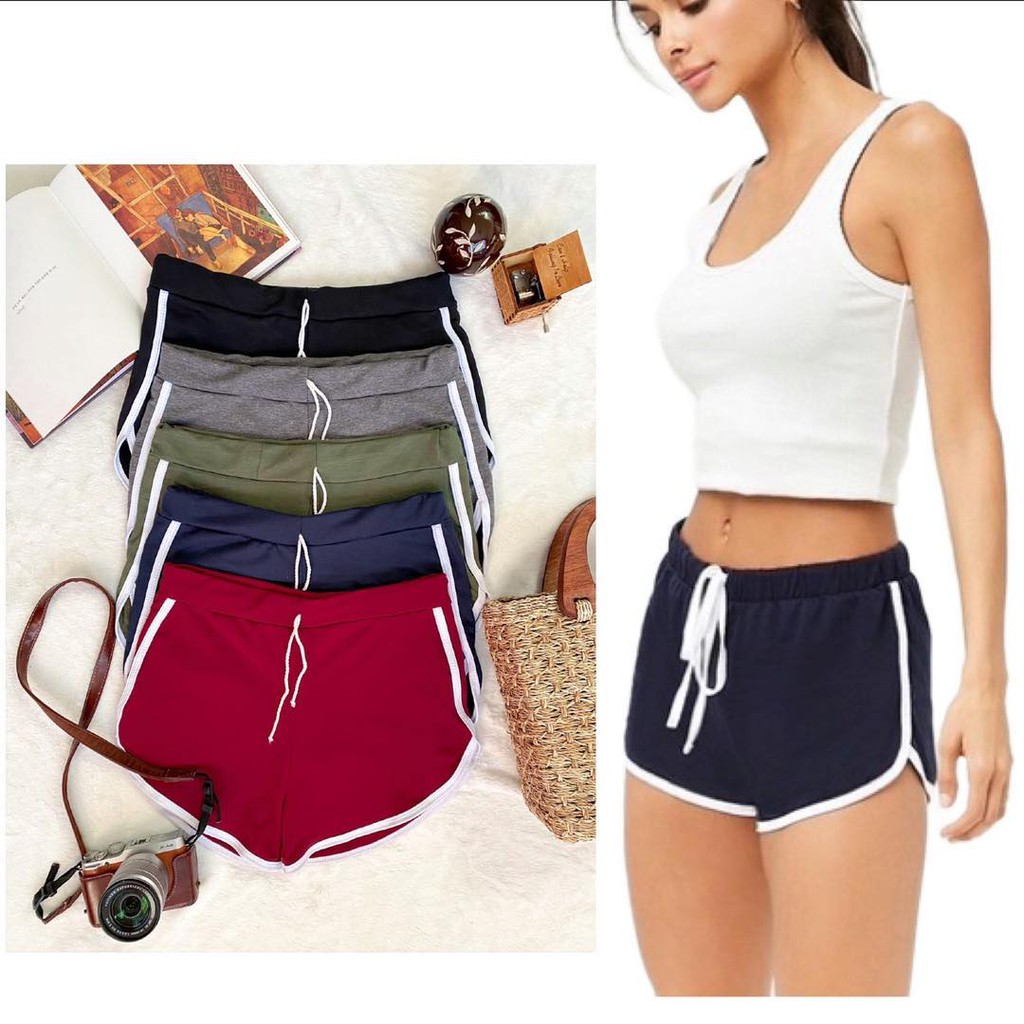 DRAWSTRING DOLPHIN SHORTS / VARSITY SHORTS | Shopee Philippines