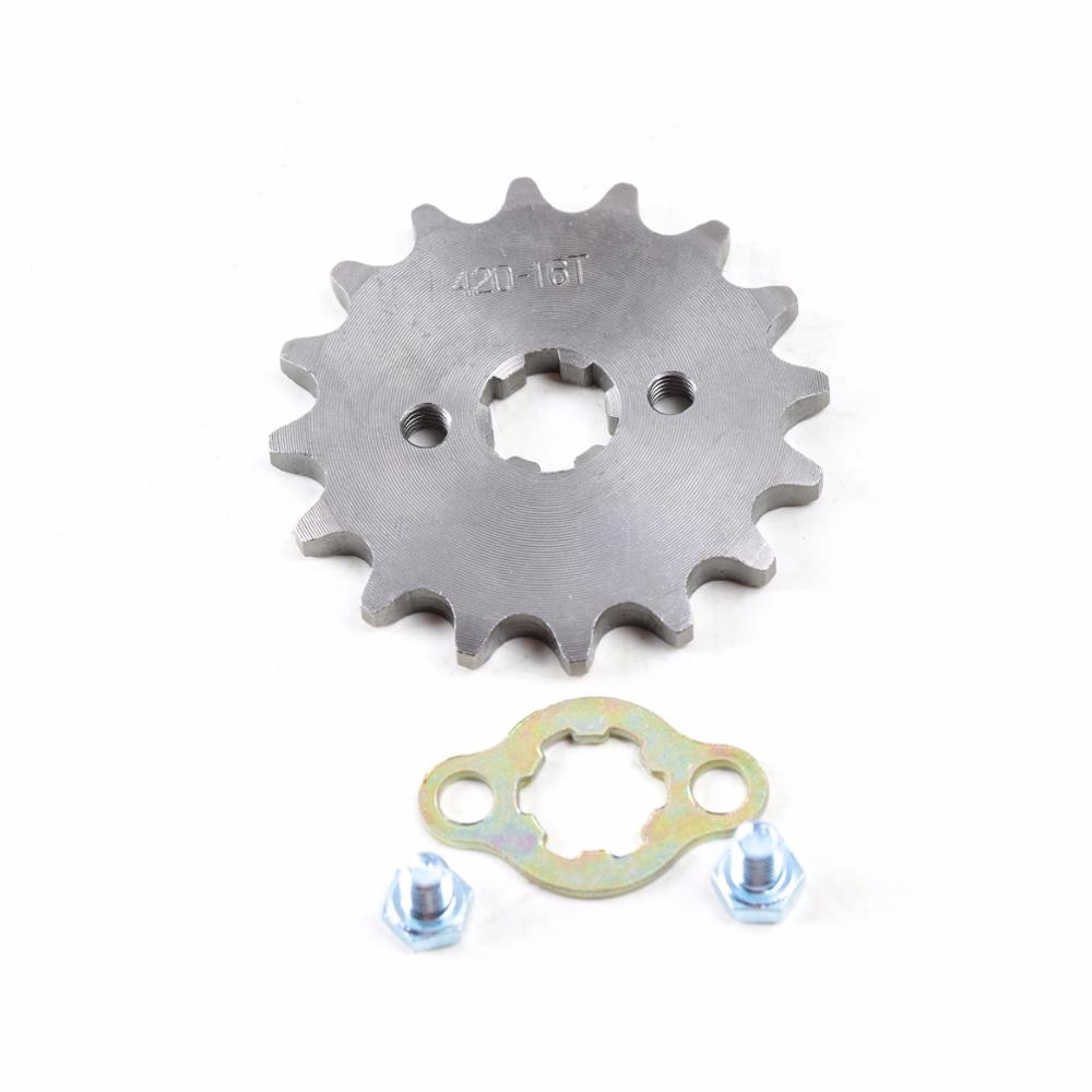 420 Chain 14T/15T/16T/17T 17MM Front Engine Sprocket Cog Fit Motorcycle ...