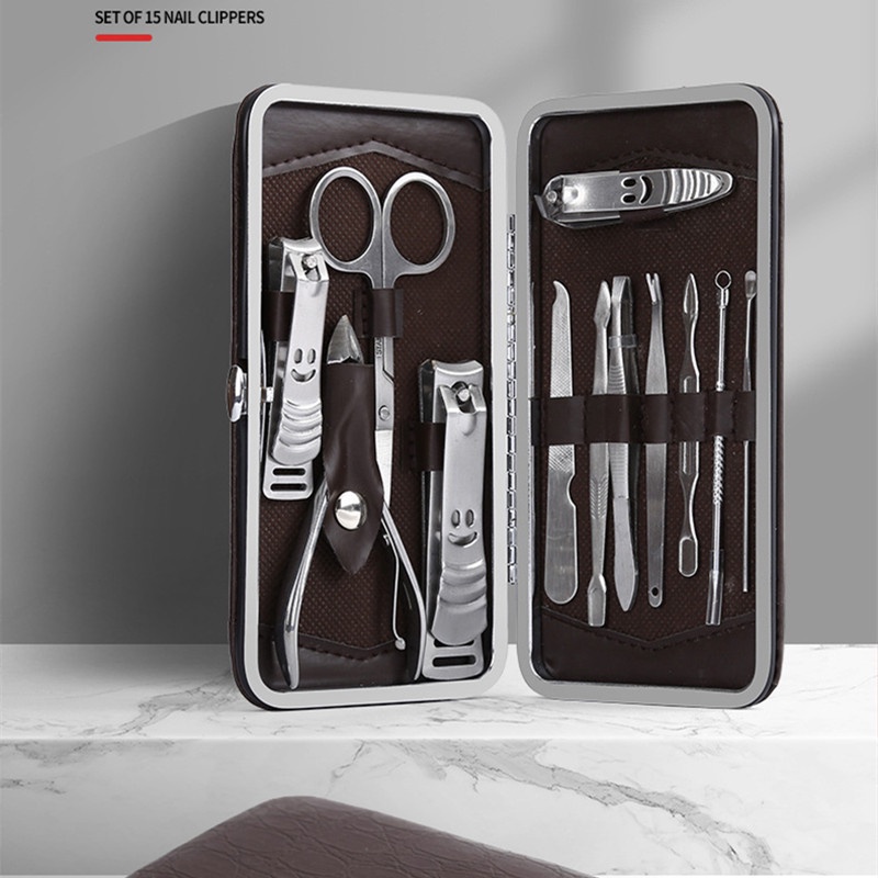 12 in 1 manicure set Nail clipper set stainless | Shopee Philippines