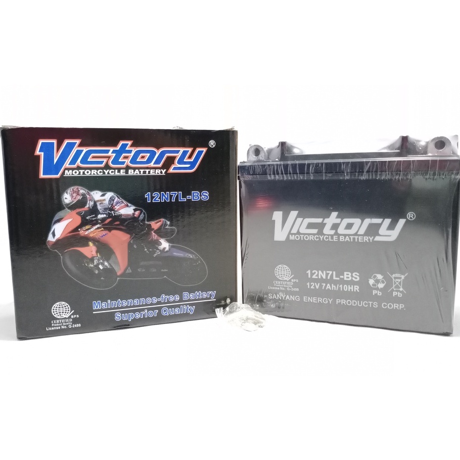 VICTORY BATTERY 12N7L-BS (TMX 125 ALPHA OLD) | Shopee Philippines
