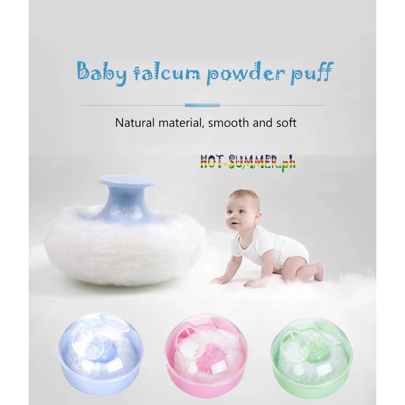 Baby talcum powder box Baby talcum powder puff box set Baby body soft ...