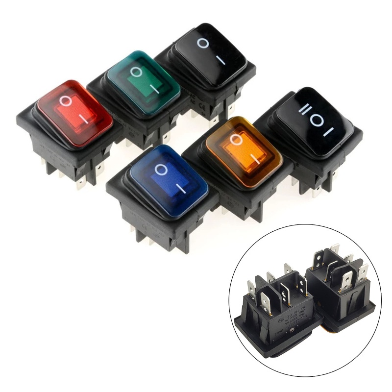 HL 4 6 Pin KCD4 Snap-in Switches 2 3 Position SPST Toggle Switch Boat ...