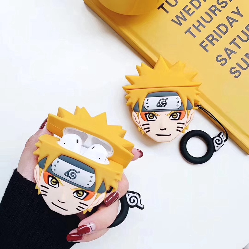 3D cartoon Naruto Uzumaki Naruto Earphone Headset For Airpods 1 2 ...