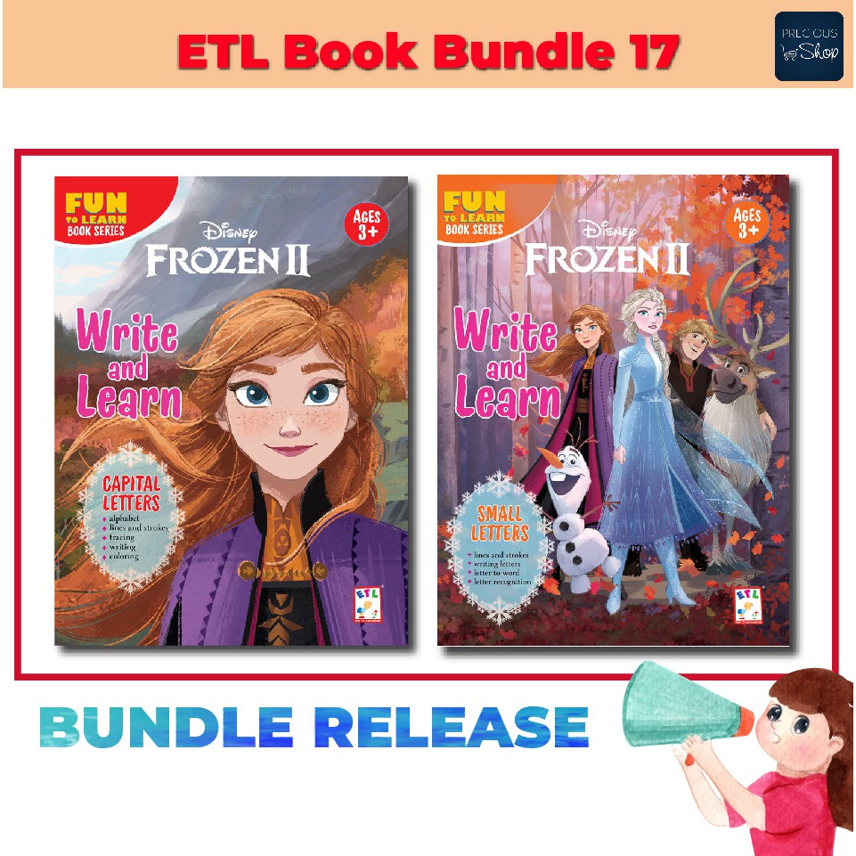 Disney Frozen 2 - Fun To Learn Book Series - Write and Learn Bundle ...