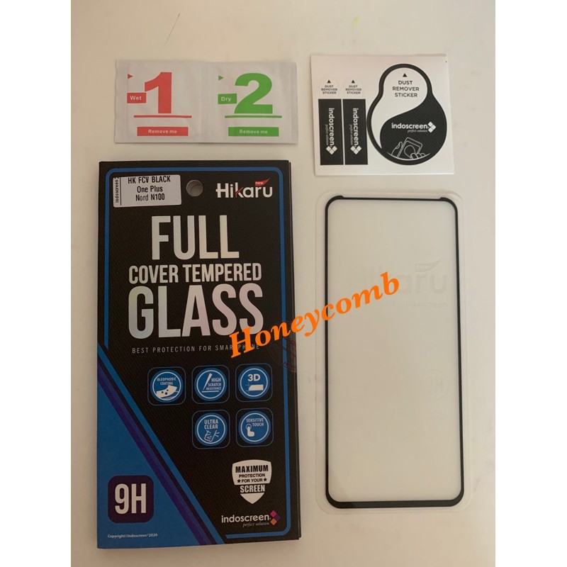 Oneplus Nord N100 Hikaru Tempered Glass Full Cover Anti-Scratch Full ...