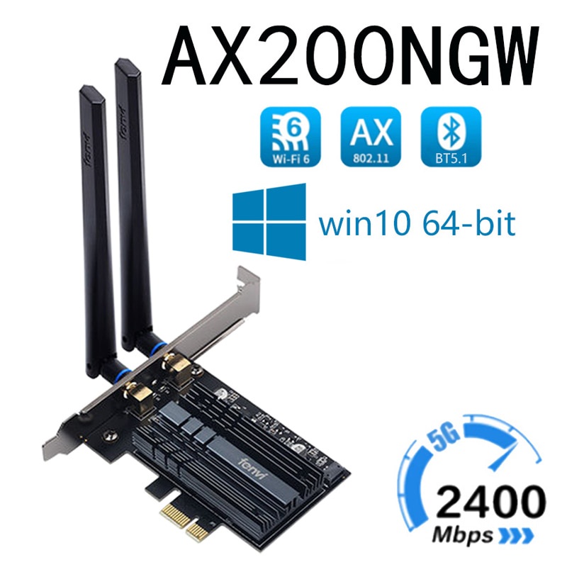 Fenvi Tri Band 5374Mbps Wireless Network Card Wi-Fi 6E Intel AX210 WiFi ...