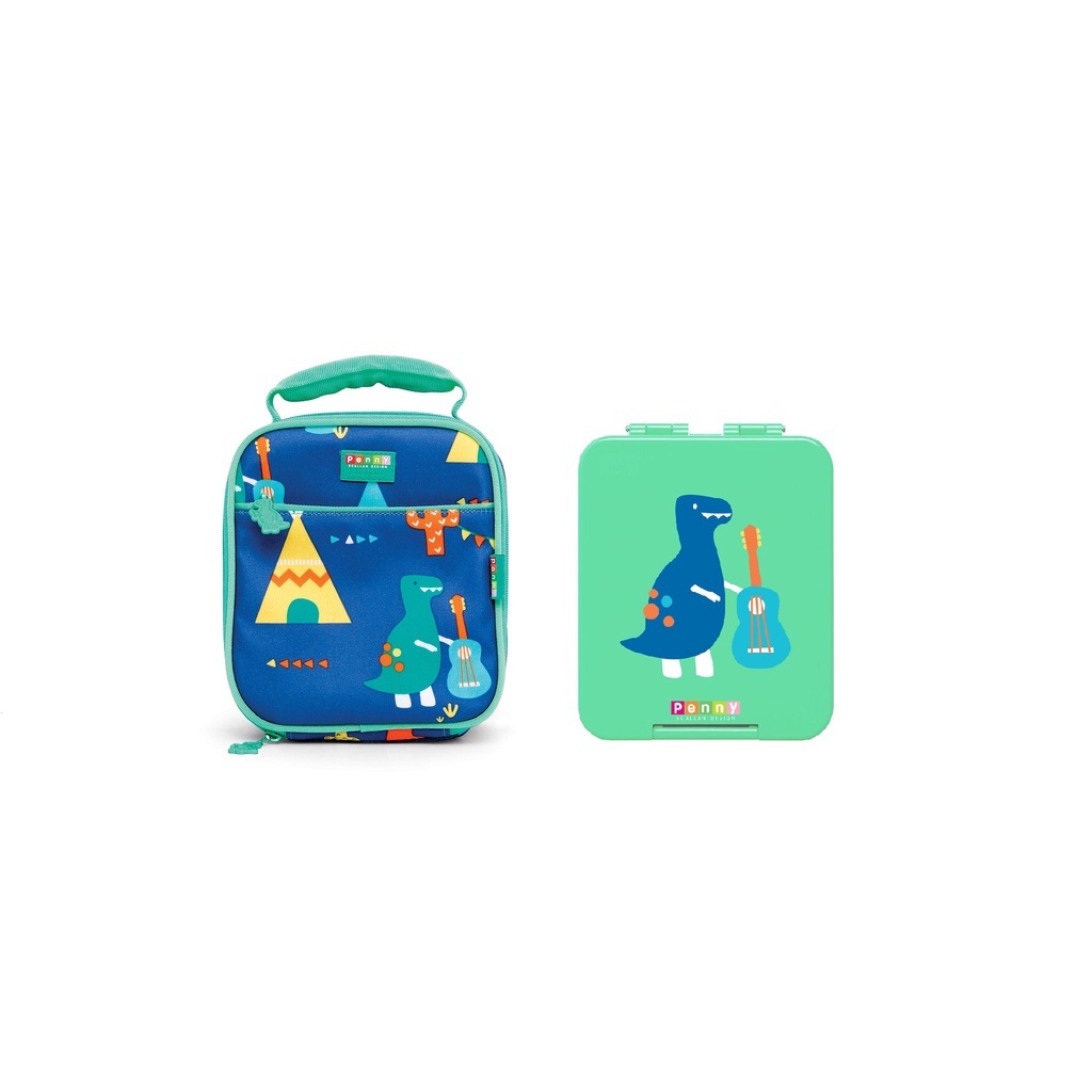 Penny Scallan Bundle of Lunch Bag and Mini Bento Box - Dino Rock ...