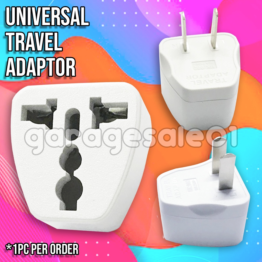 GS Travel Adapter AC 250V / 10A – Round to Flat Plug Converter for Home ...