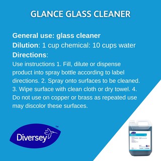 Diversey Taski Glance Glass and Multi Surface Cleaner 5L | Shopee ...