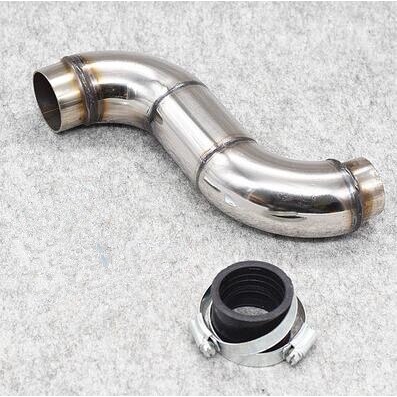 GY6 intake manifold pipe Stainless Steel Motorcycle Motorbike intake ...