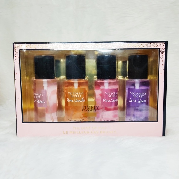 Victoria's Secret Travel Mist Set (Bare Vanilla, Velvet Petals, Love ...