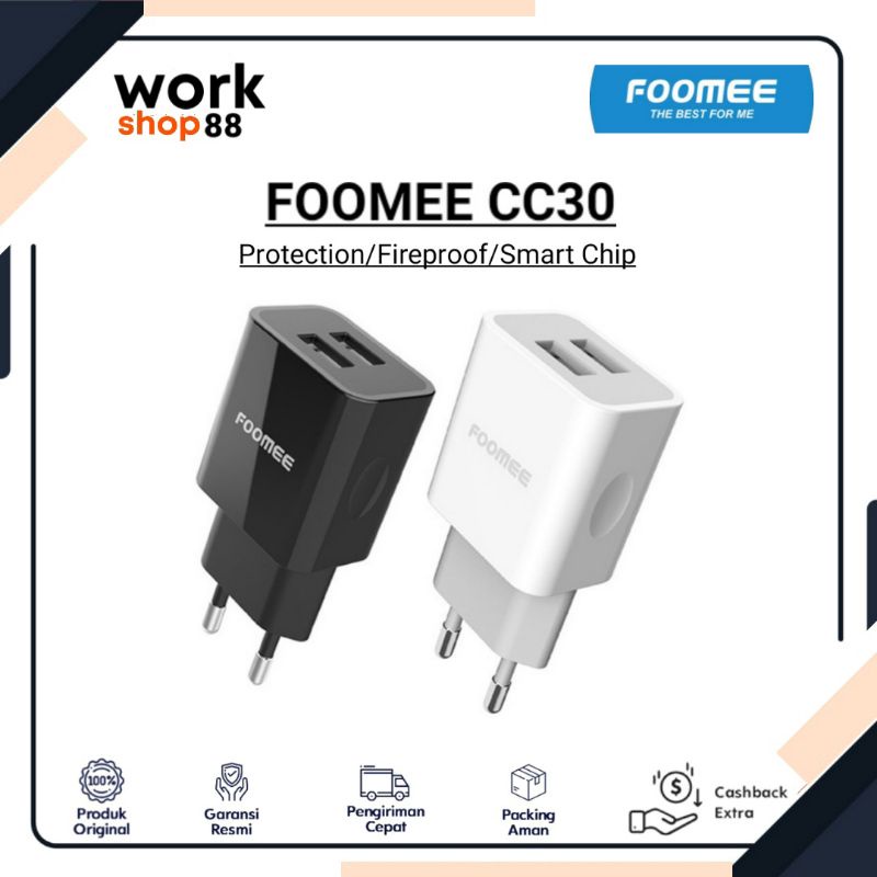 New FOOMEE CC30 Charge travel Adapter 2.4A - Original Official ...