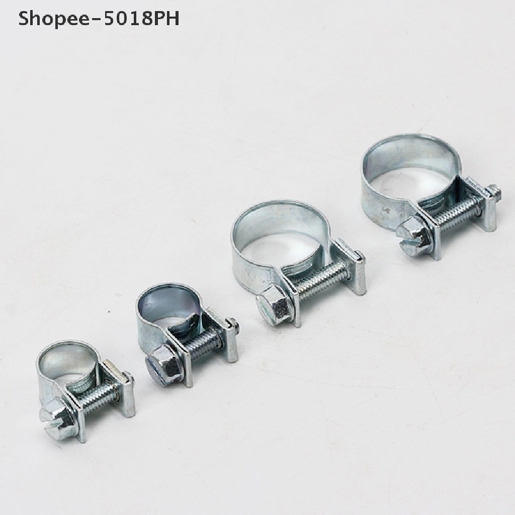 [SNOWPH] 10Pcs Car Fuel Hose Clips Set Mini Carbon Steel Air Hose Clamp ...