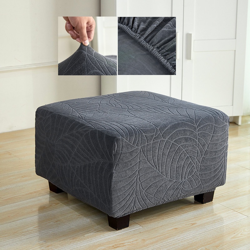 Solid Color Thickening Footstool Cover Footstool Protective Cover ...