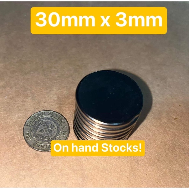 30mm x 3mm(1pc) Neodymium Super Rare Earths Magnets (Best for d.i.y ...