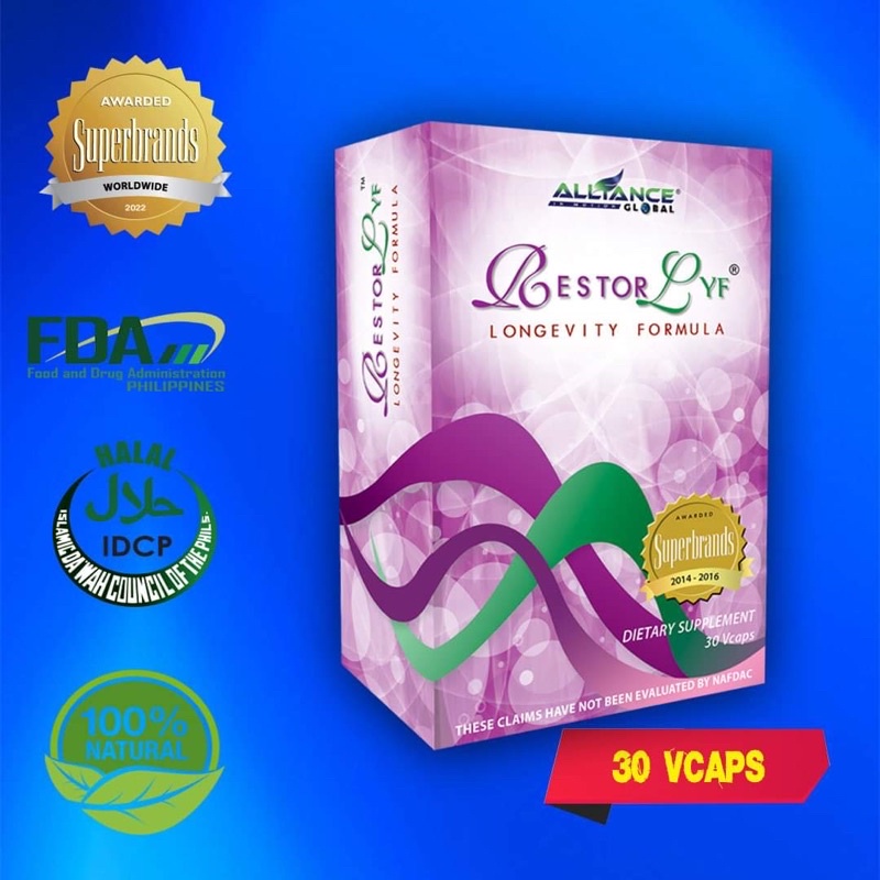 Restorlyf Longevity formula (30 capsule) | Shopee Philippines