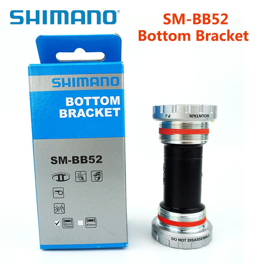 Shimano Deore SM BB52 Hollowtech II Mountain Bike Bottom Bracket 68/73mm BB52 Bottom Bracket ...