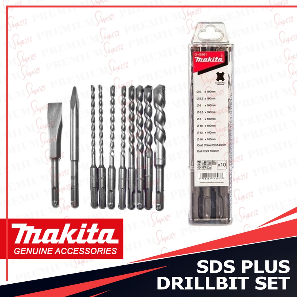 Makita SDS Plus Drill Bit 6mm 8mm 10mm 12mm 14mm 16mm SDS+ Masonry ...
