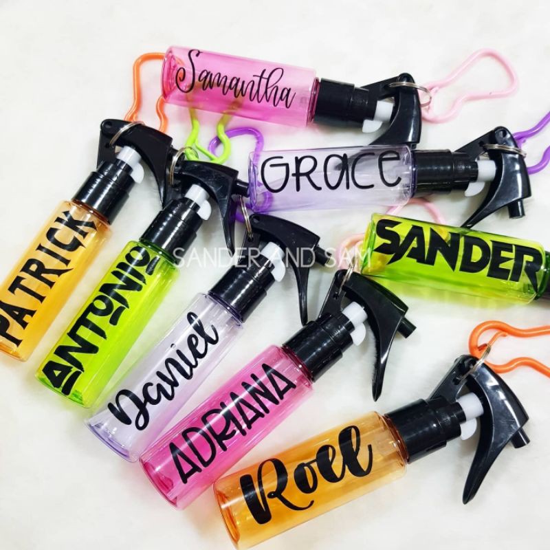 Personalized Trigger Spray Travel Bottle Black Head| Alcohol Spray ...
