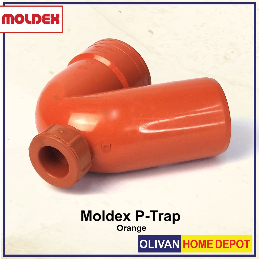 MOLDEX Orange Fittings P-Trap Drain, Waste & Vent (DWV) Sanitary Piping ...