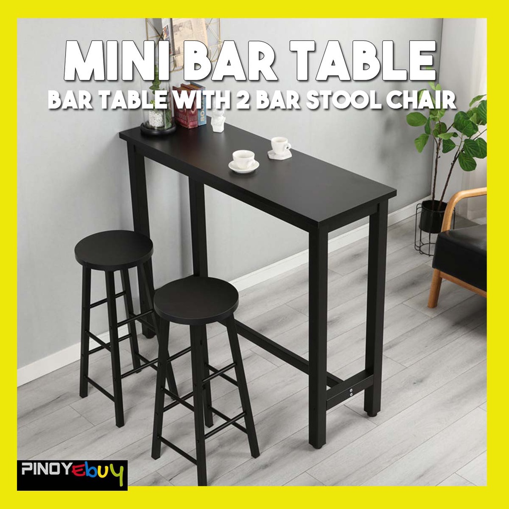 Mini Bar Table & Chair Black, Wood White, Maple High Quality Wood ...