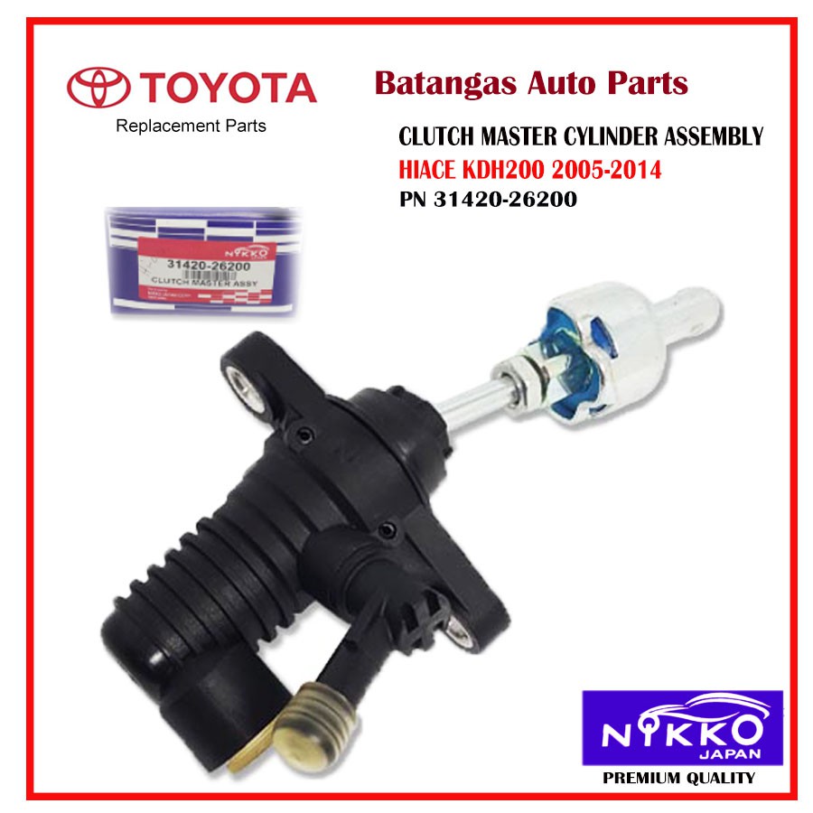 NIKKO JAPAN CLUTCH MASTER CYLINDER for TOYOTA HIACE KDH200 2005-2014 ...