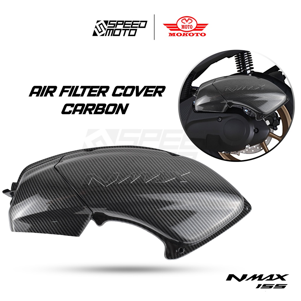 YAMAHA NMAX V1 AIR FILTER COVER CARBON / SMOKE / CLEAR FOR NMAX V1 ...