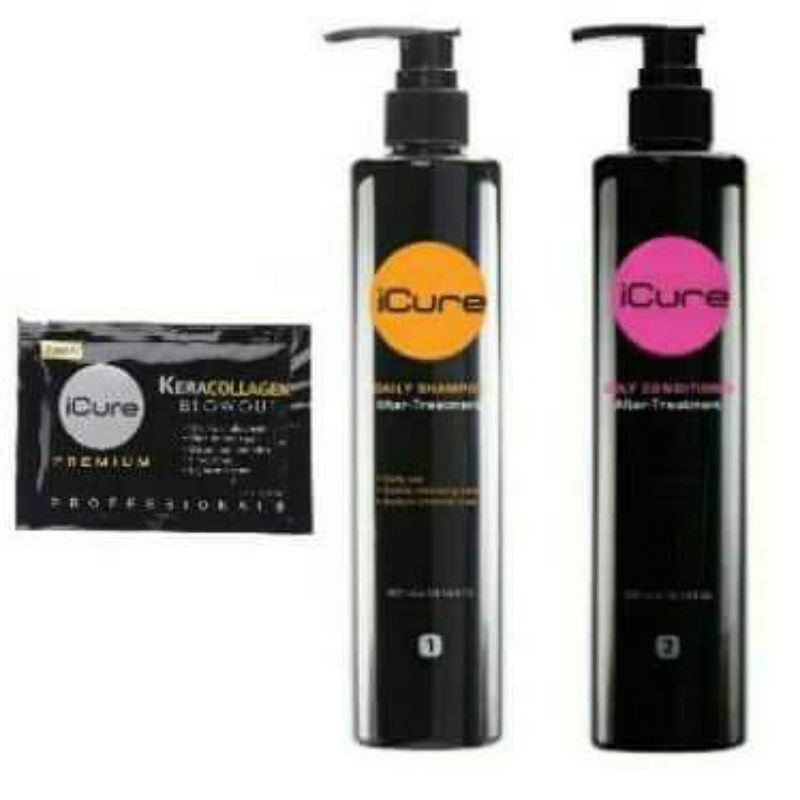 PROMO! COD FS Icure Keracollagen Set w Shampoo & Conditioner | Shopee ...
