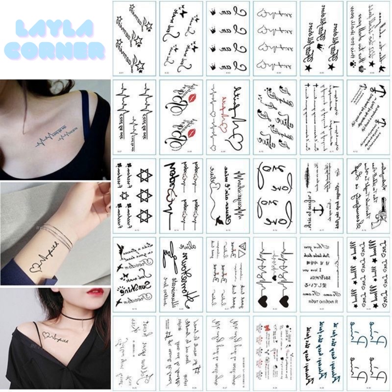 Layla Corner Waterproof Temporary Tattoo Any Model | Shopee Philippines