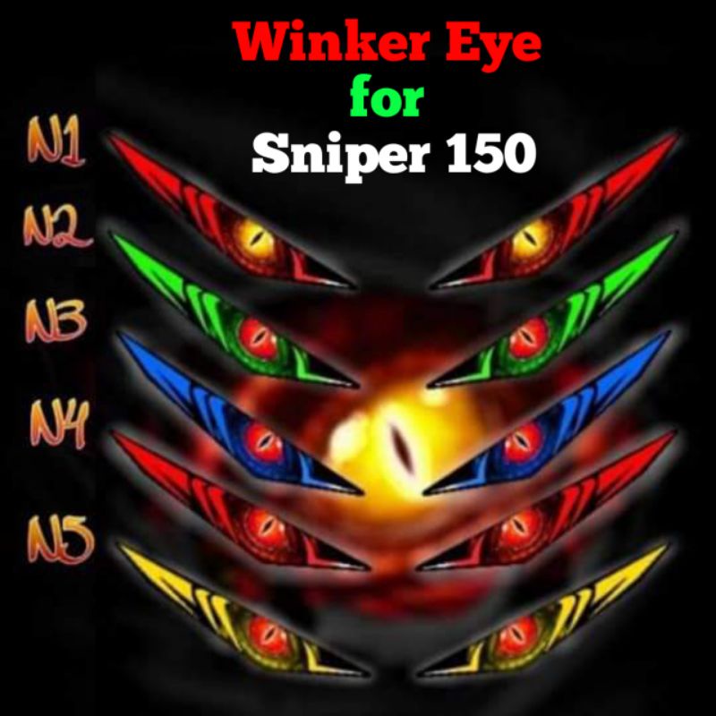 Yamaha Sniper 150 Dragong Eye Winker Transparent | Shopee Philippines