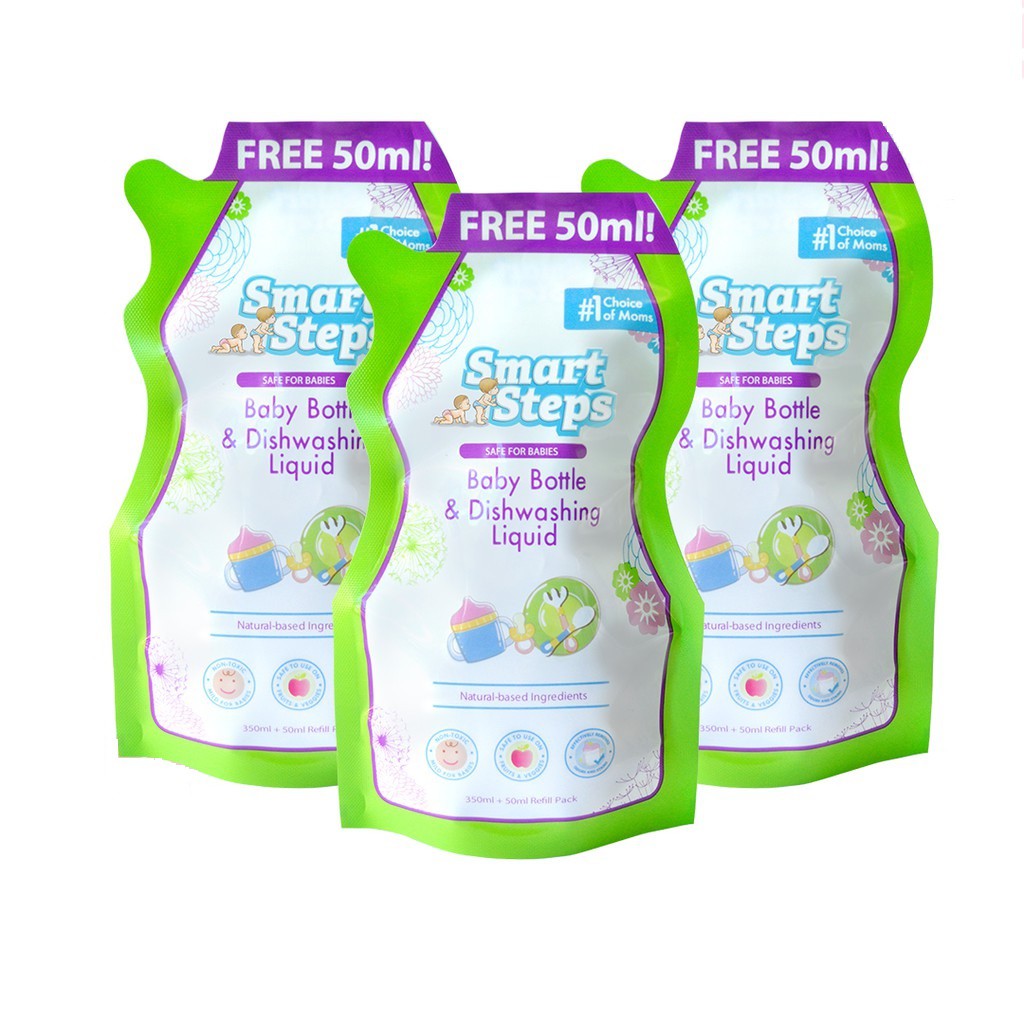 Smart Steps Baby Bottle and Dishwashing Liquid Refill 3 Pieces | Shopee ...