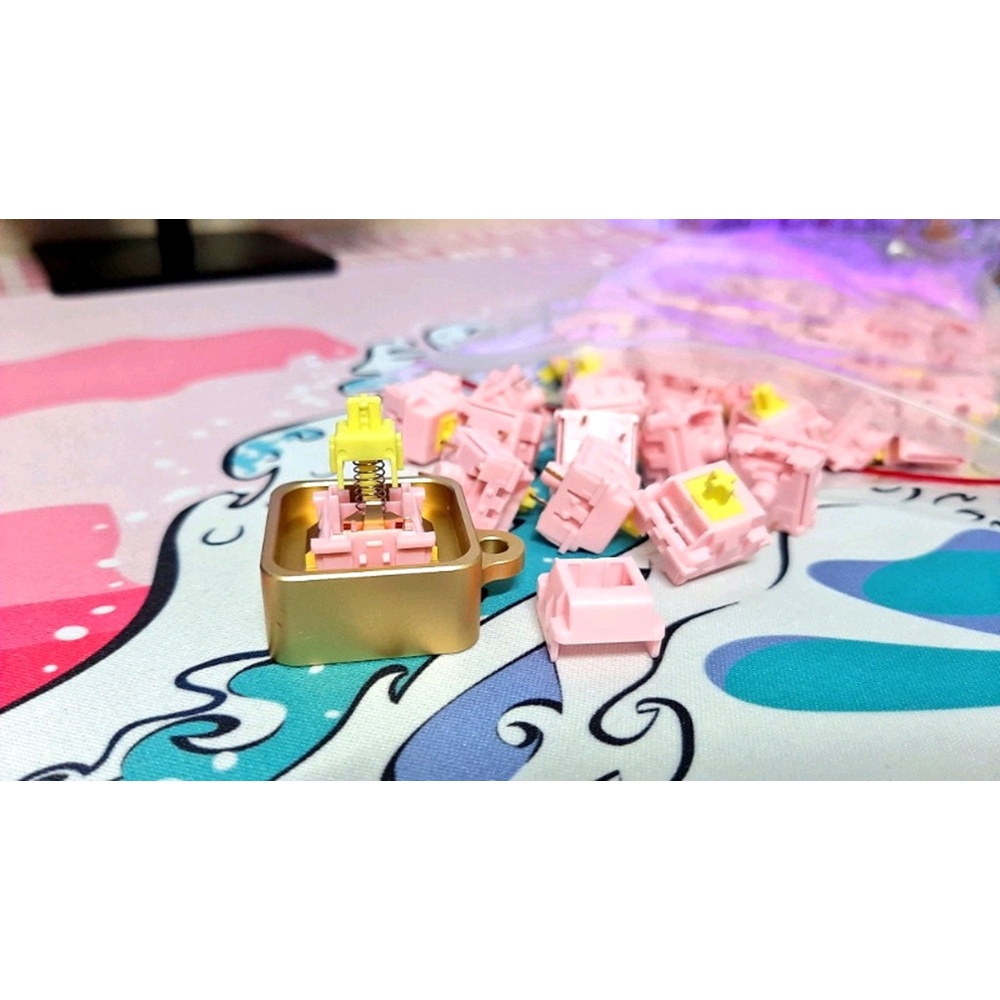 KTT Peach Linear Switch Mechanical Keyboard Switch SMD LED 3 pin Switch ...