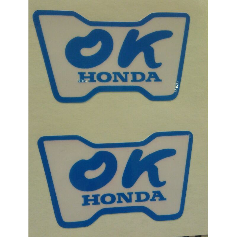 Honda OK Sticker High Quality 1pair (2pcs) | Shopee Philippines