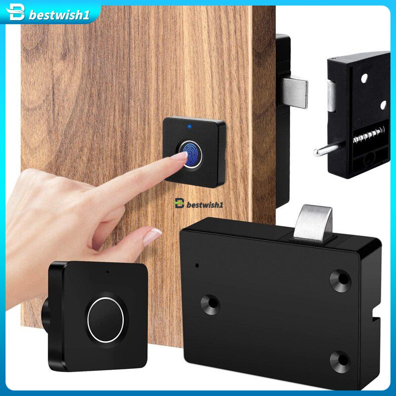 T8/T4 Fingerprints Smart Invisible Drawer Digital Lock Keyless Card Ic ...
