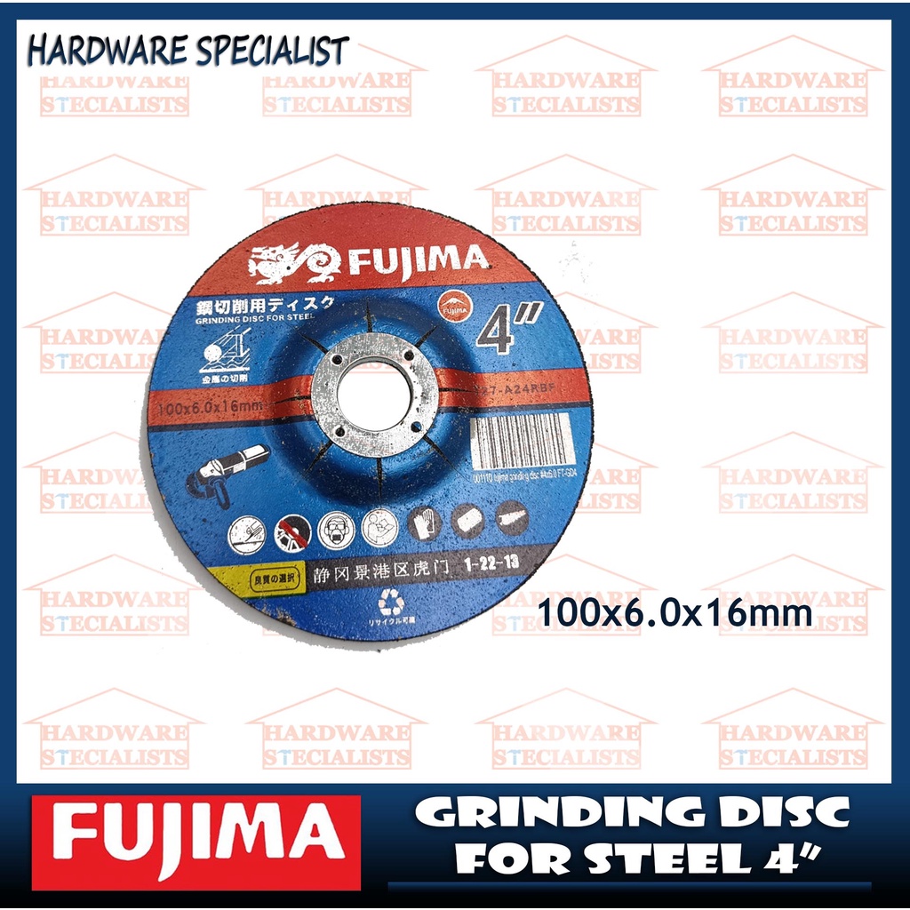 Fujima Grinding Disc For Steel 4" Original Authentic | Shopee Philippines