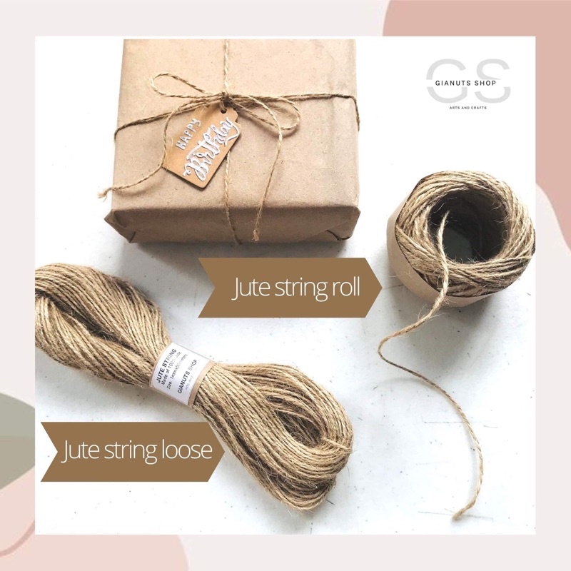 Jute String Twine Natural Jute Twine 50meters 2ply Craft String for DIY ...