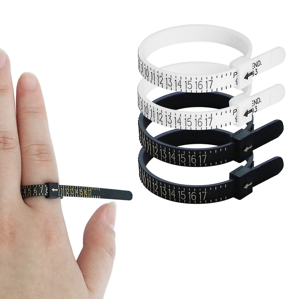 1pc Ring Ruler Measurer Finger Coil Ring Sizing Tool US Ring Sizer ...