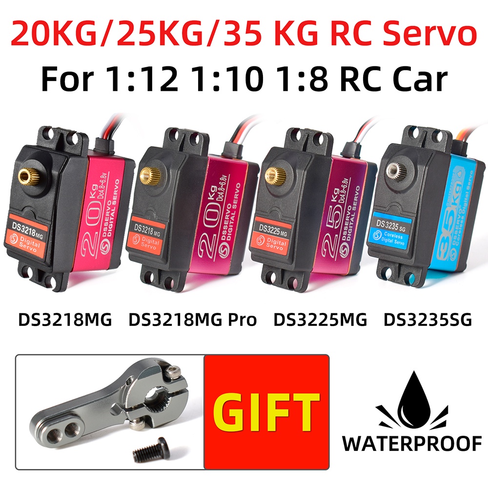 Dsservo Waterproof Servo DS3218 20KG DS3225 25KG DS3235 35KG Metal Gear ...