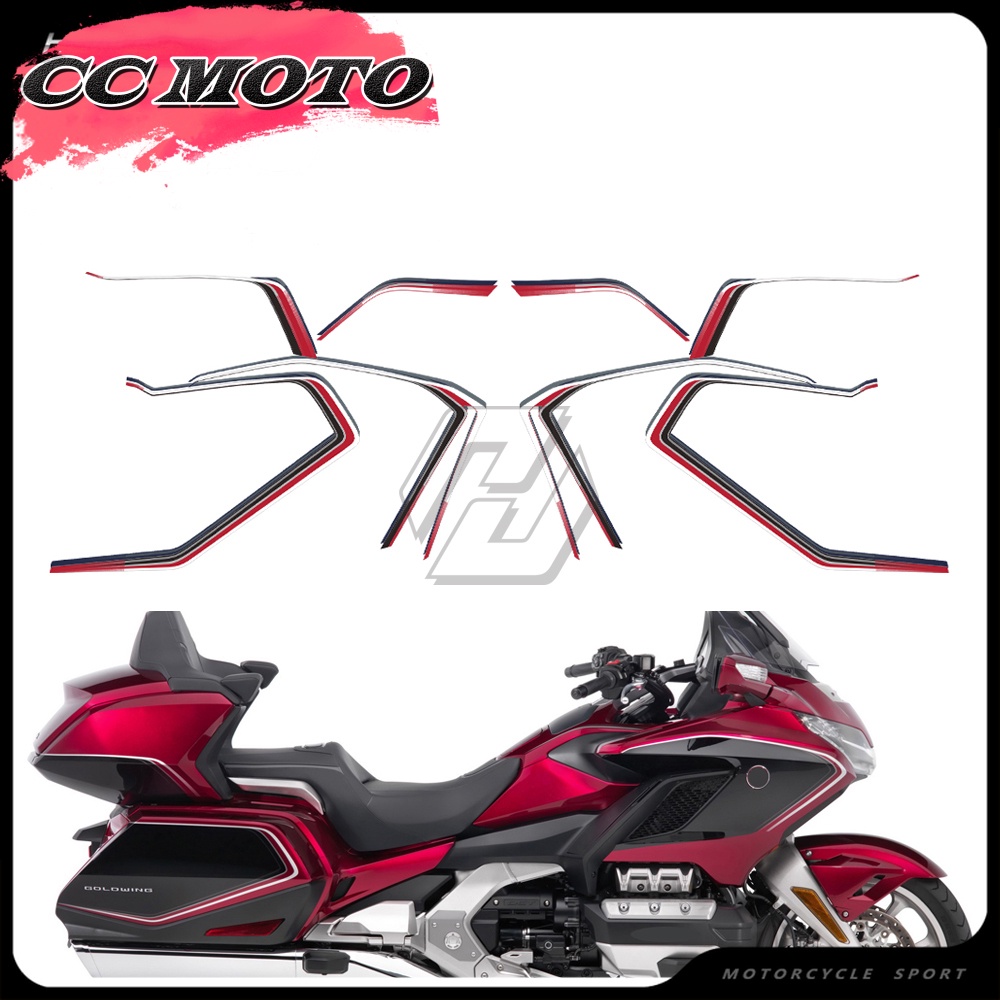 Motorcycle Touring Graphic Decal Kit Case for HONDA Goldwing GL1800 ...