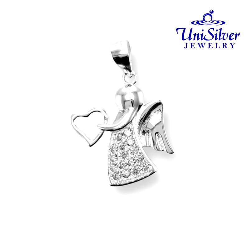 Unisilver 925 Sterling Angel Pendant (PS1005-1001) | Shopee Philippines