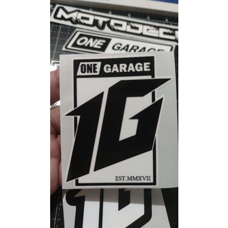 Motodeck One Garage Vinyl Sticker Laminated Waterproof | Shopee Philippines