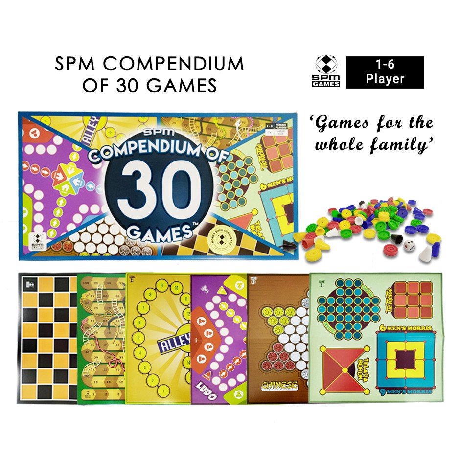 SPM Compendium Of Multiplayer Board Games (30 In 1) | Shopee Philippines