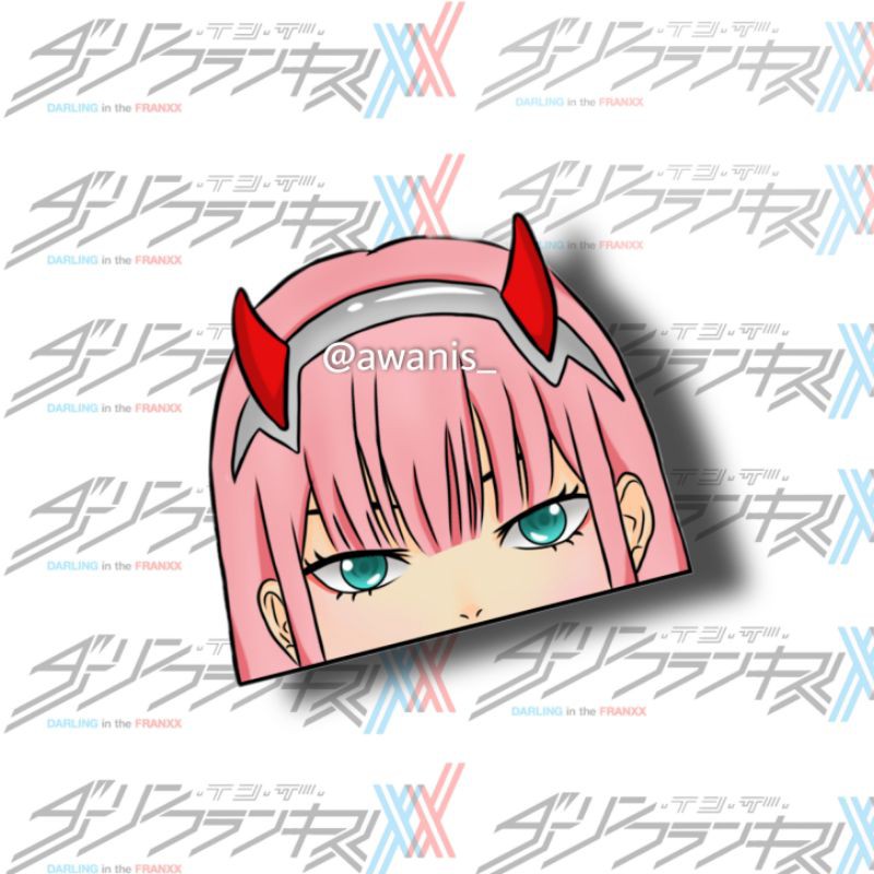 Zero Two Peeker Sticker | Shopee Philippines