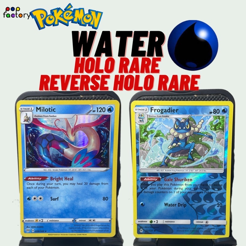 WATER Type HOLO RARE and REVERSE HOLO RARE Cards | Shopee Philippines