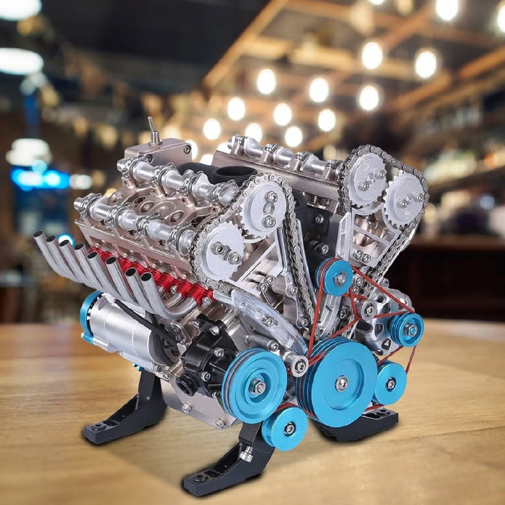 DIY Mini Engine Building Kit Resin Car Engine Assembly Model Toy Home ...