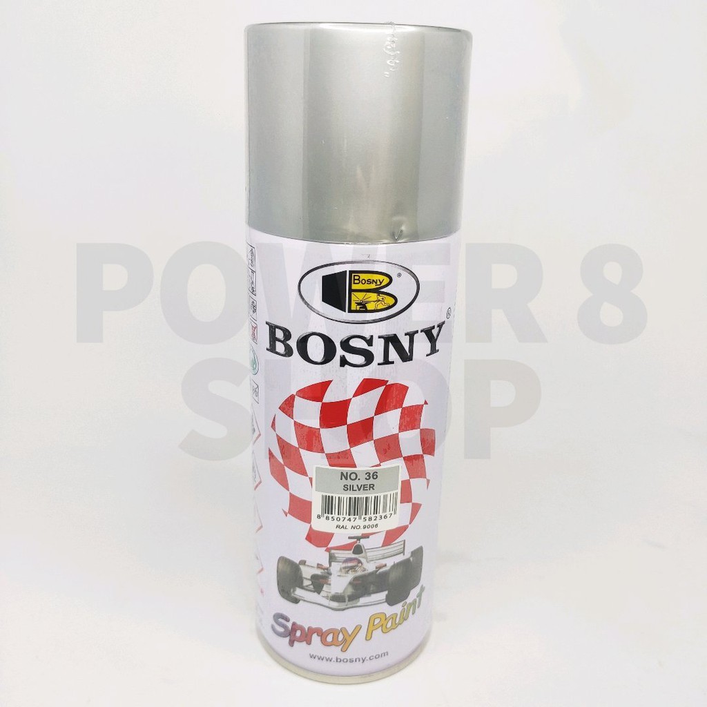 Bosny Acrylic Spray Paint No. 36 Silver | Shopee Philippines