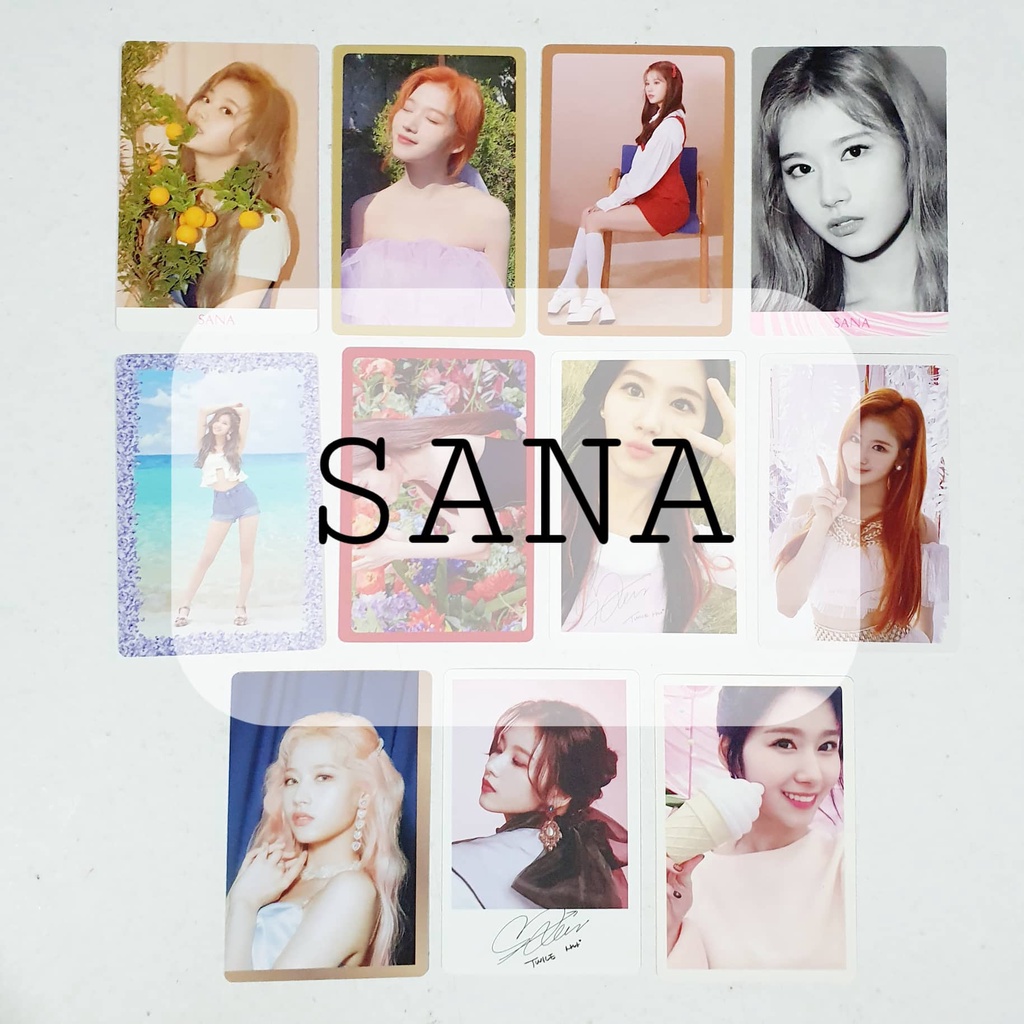 Official TWICE SANA Photocards Minatozaki Sana twicetagram unsealed ...