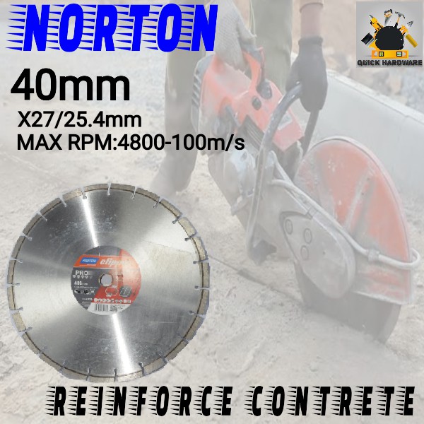 NORTON Clipper Pro Combo Concrete Blade Cutter 400mm/16" | Shopee ...