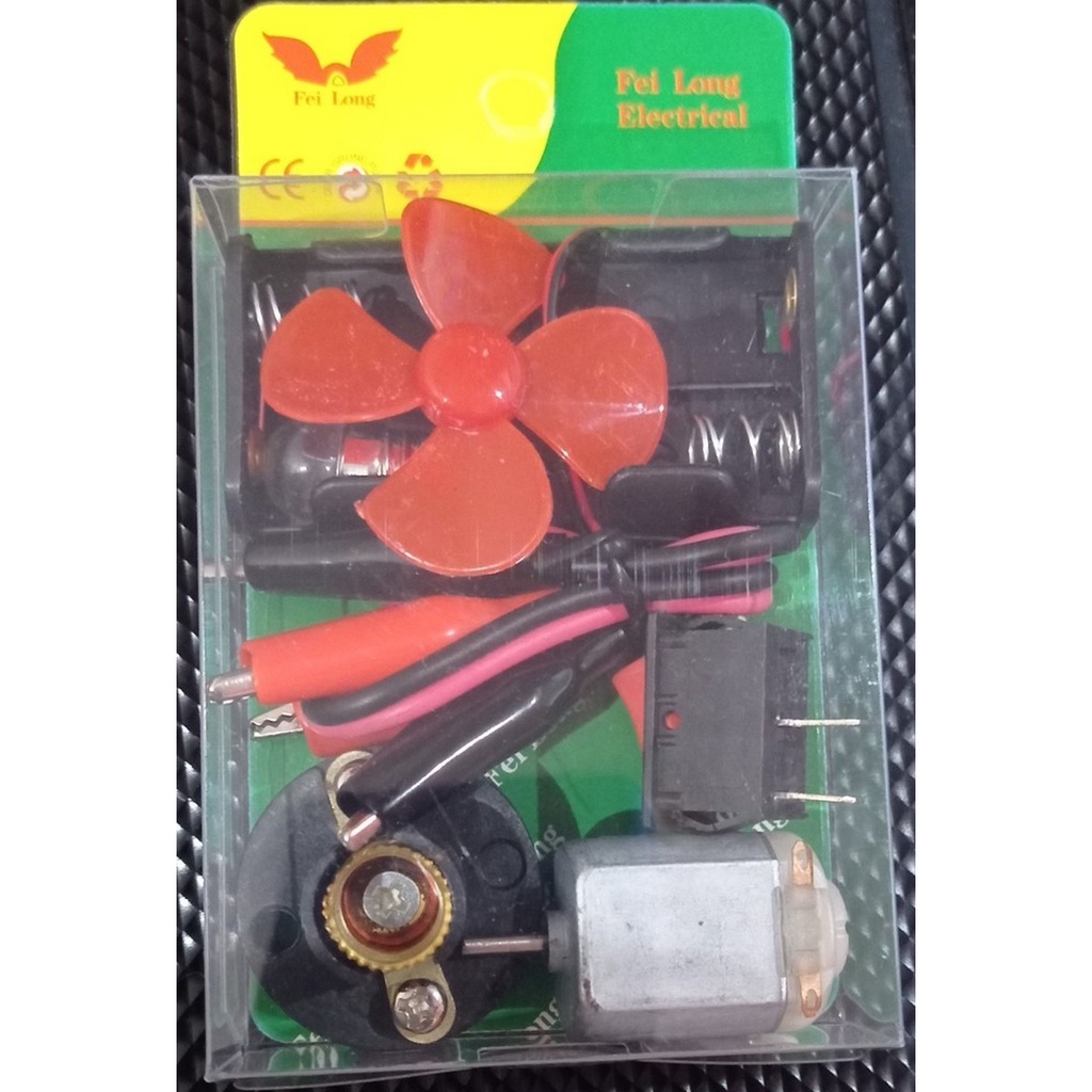 DIY DC Motor Kit with DC motor and Fan for Student Project | Shopee ...