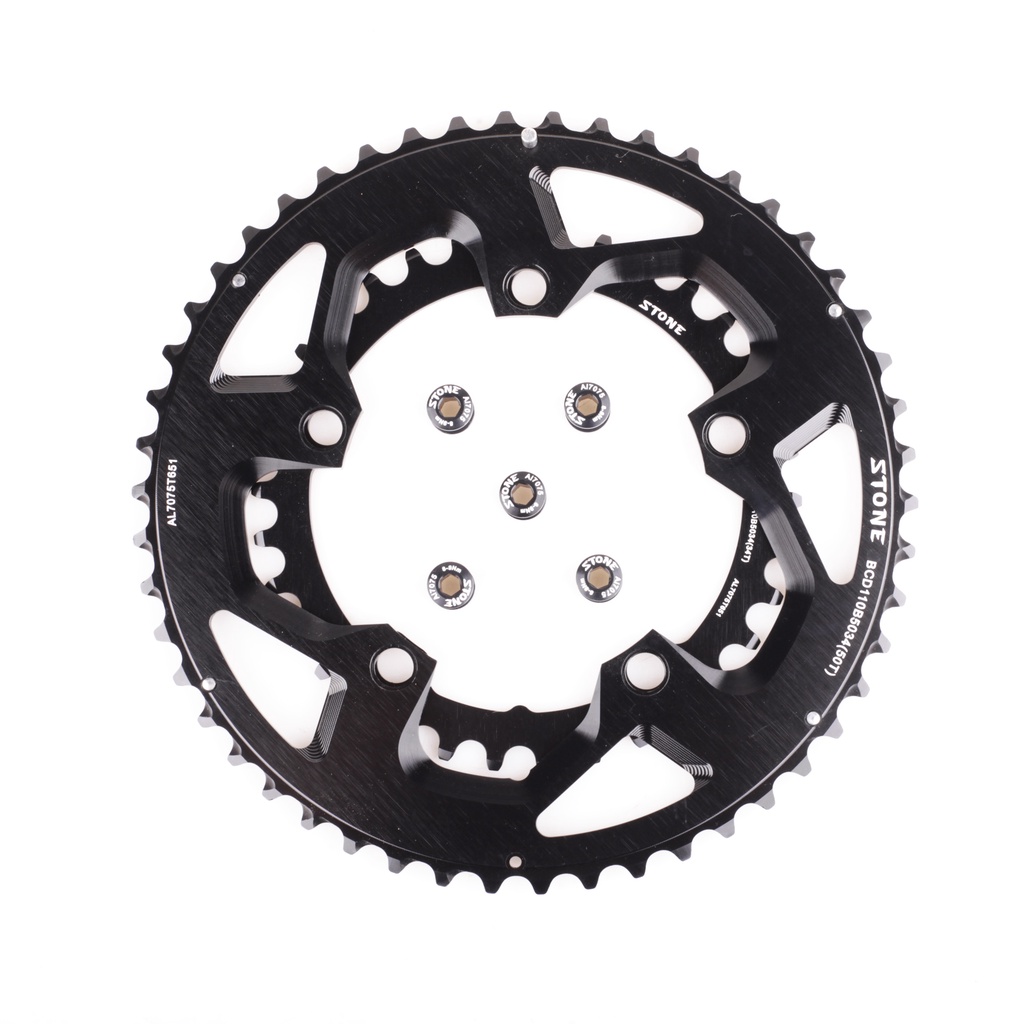 Stone Bike Round Double Chainring 110bcd 2x 52 36T 53 39T 54 40T 50 34 ...
